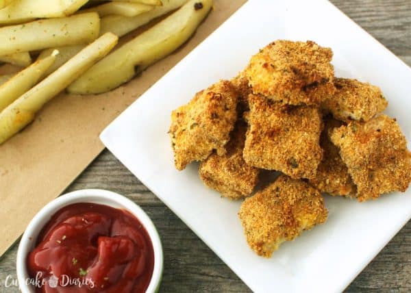Baked Chicken Nuggets and Fries - Cupcake Diaries