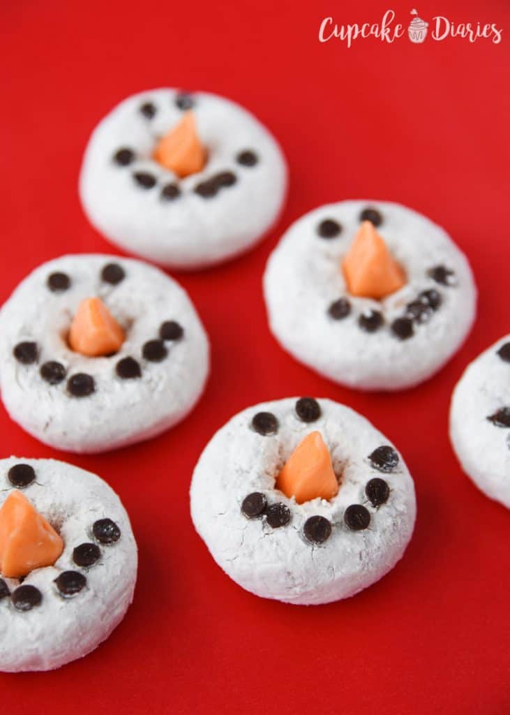 Snowman Donuts - Cupcake Diaries