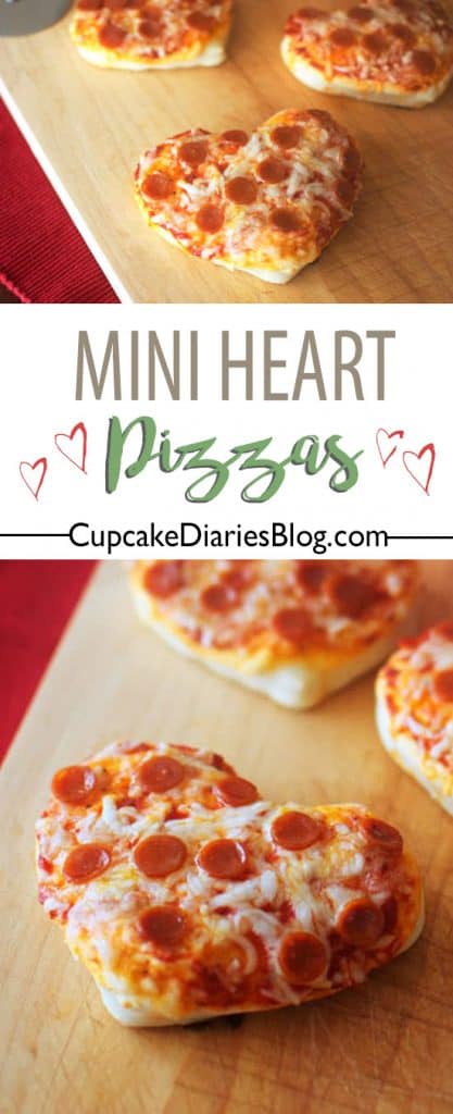 Mini Heart Pizzas for Valentine’s Day Dinner - Cupcake Diaries