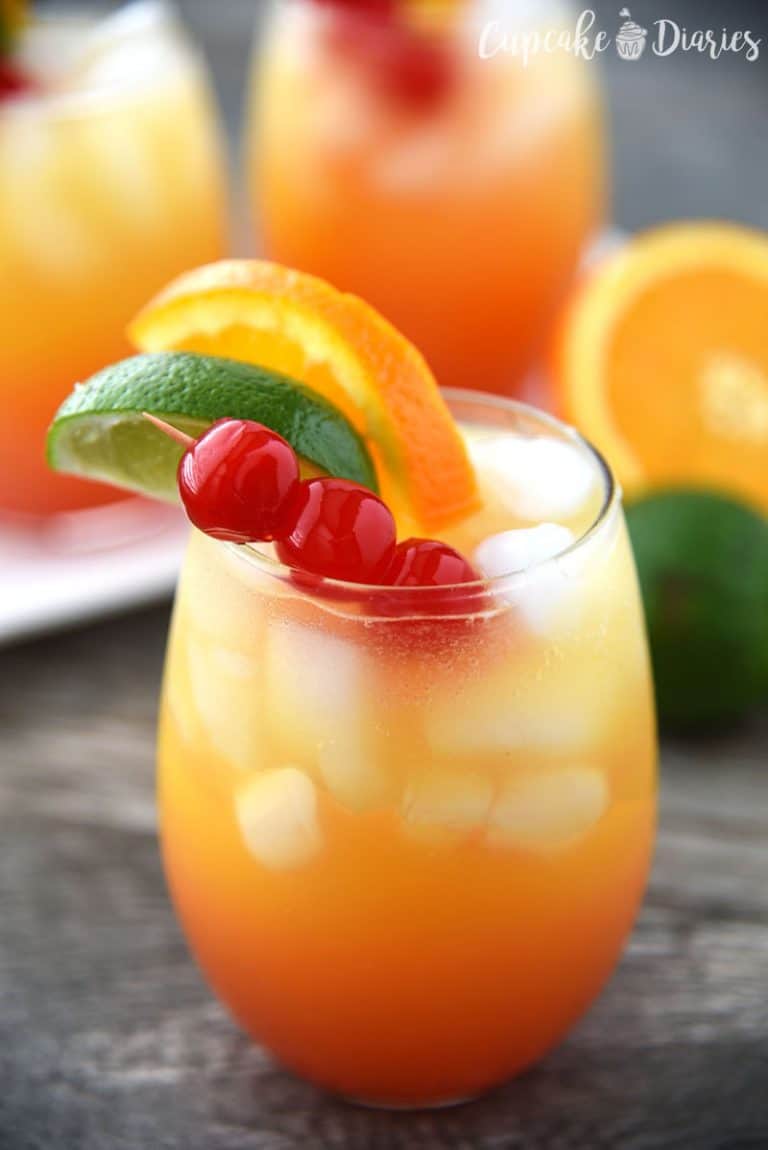 Mai Tai Mocktail - Cupcake Diaries