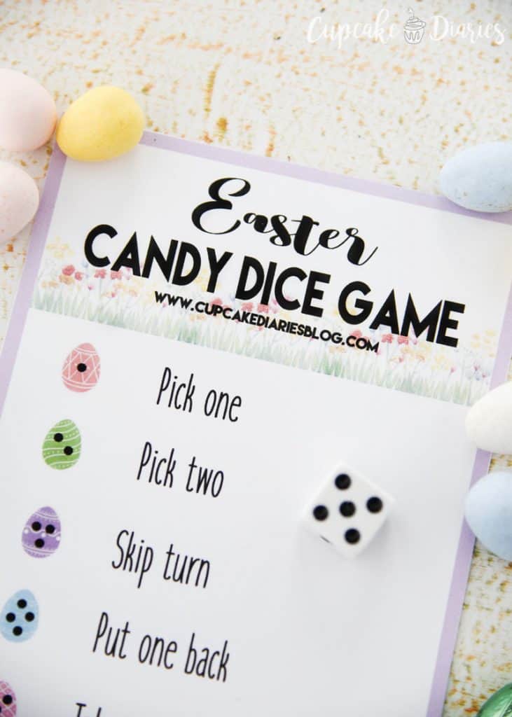 Easter Candy Dice Game