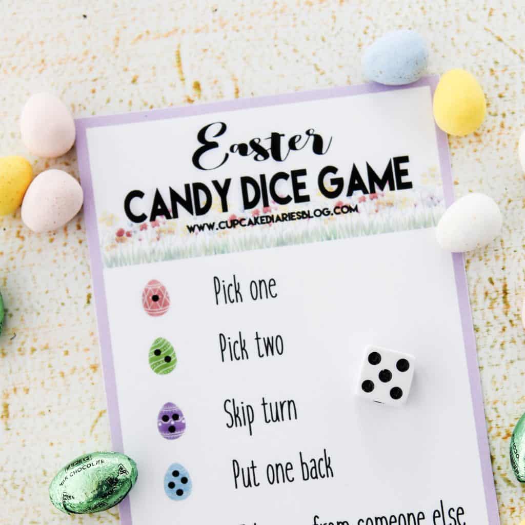 Easter Candy Dice Game