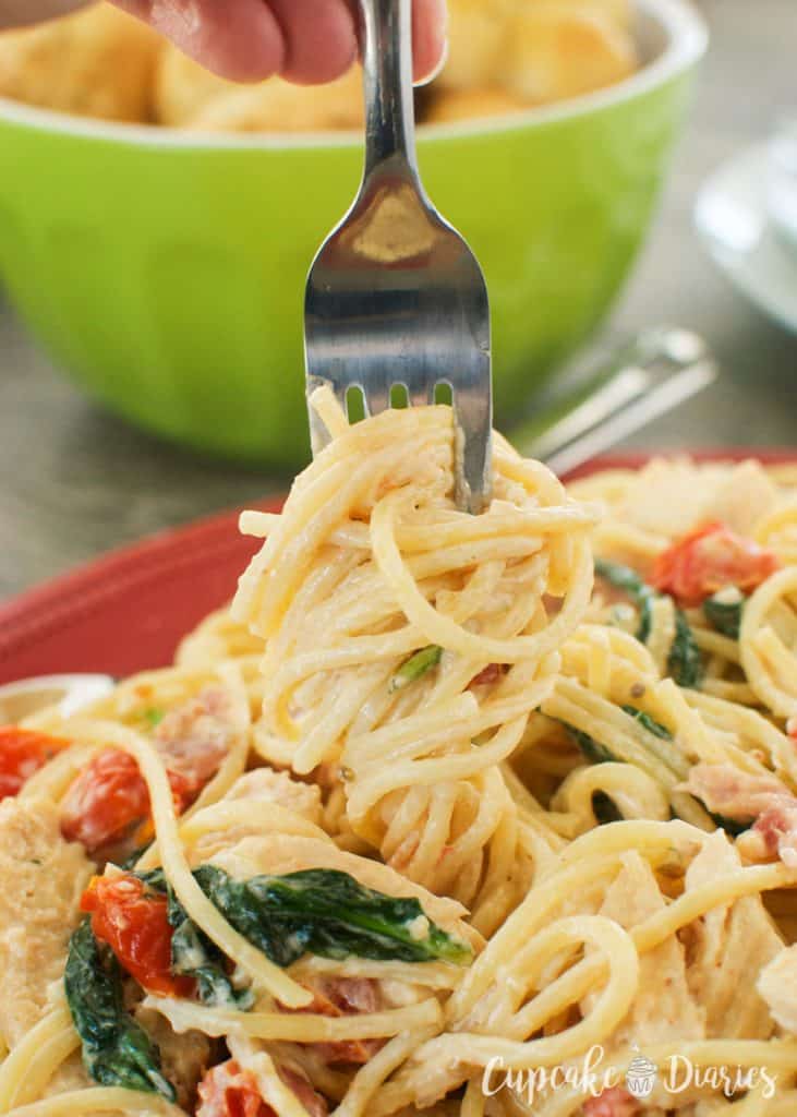 Tuscan Chicken Pasta - Cupcake Diaries