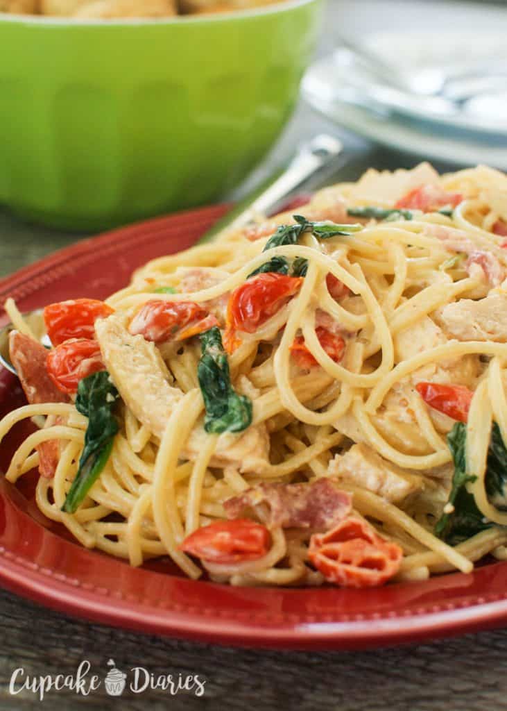 Tuscan Chicken Pasta - Cupcake Diaries