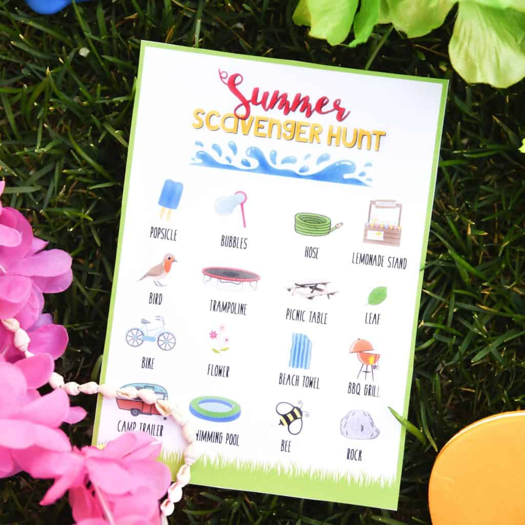 Summer Scavenger Hunt - Cupcake Diaries