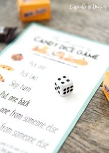 Thanksgiving Candy Dice Game – Printable Game for Kids - Cupcake Diaries