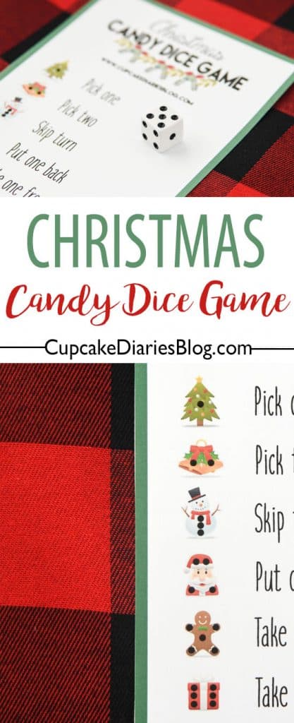 Christmas Candy Dice Game – Printable Game for Kids - Cupcake Diaries