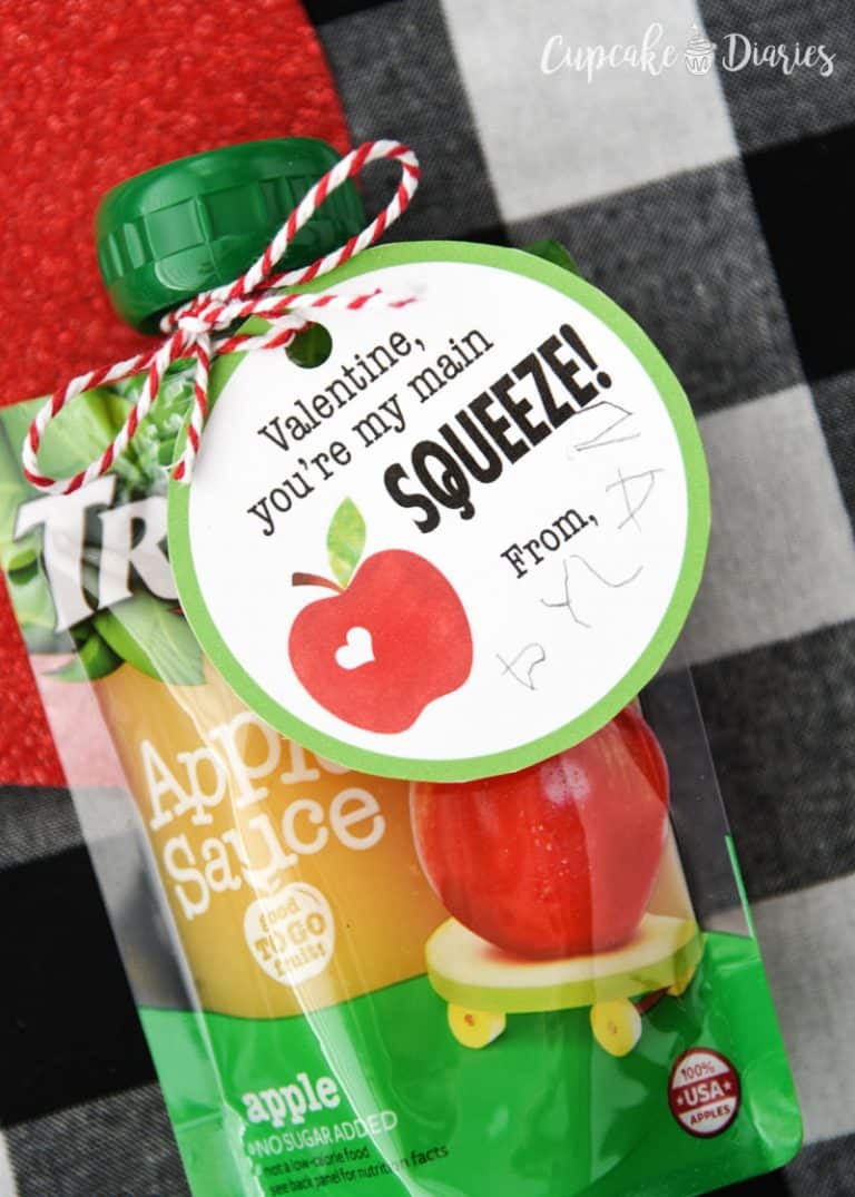 Applesauce Valentines for Preschoolers and Kids – Free Printable ...