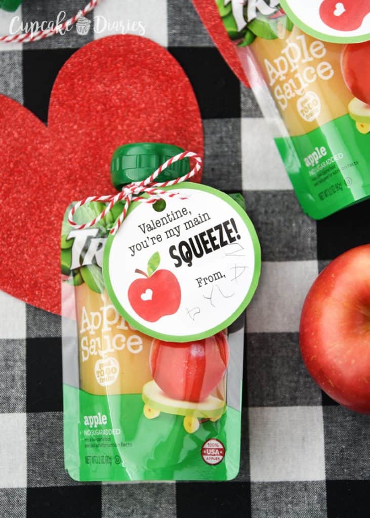 Applesauce Valentines for Preschoolers and Kids – Free Printable ...