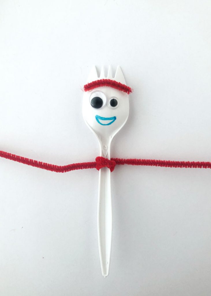 How to Make Forky from Toy Story 4 Craft Tutorial - Cupcake Diaries