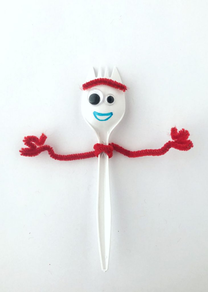 How to Make Forky from Toy Story 4 - Cupcake Diaries