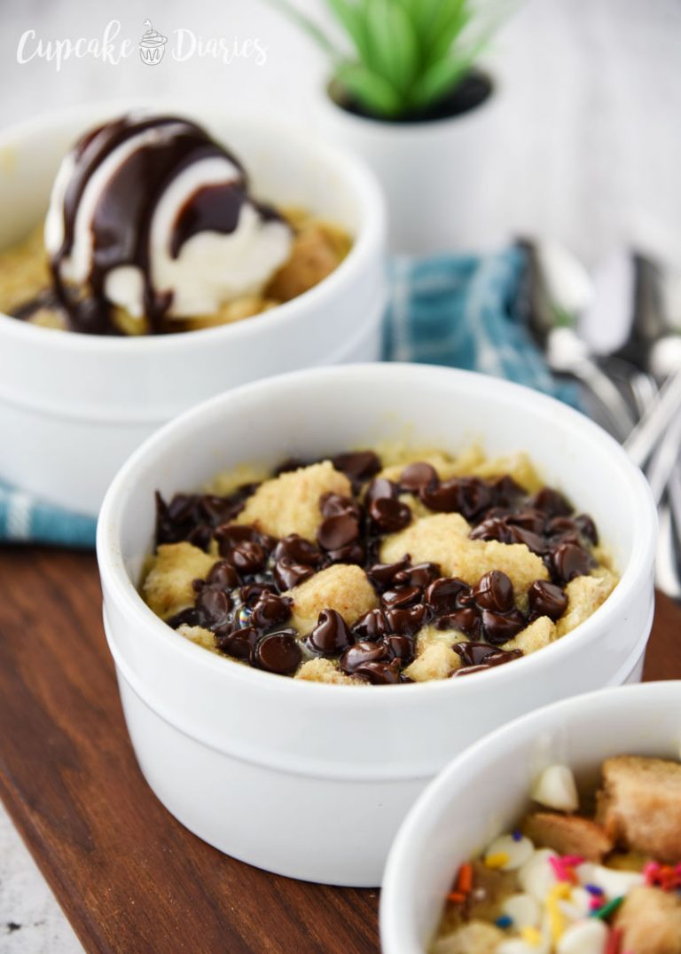Microwave Single-Serve Bread Pudding - Cupcake Diaries